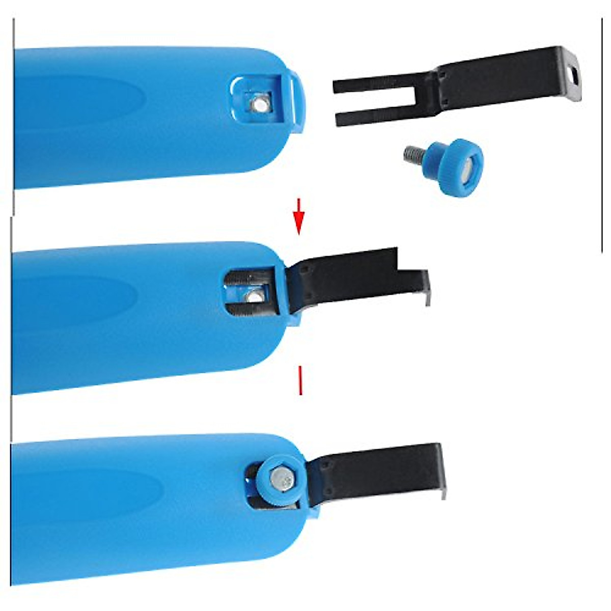 UPANBIKE BMX Folding Bike Small Wheel Bicycle Front Rear Mudguard Mud Guard Set