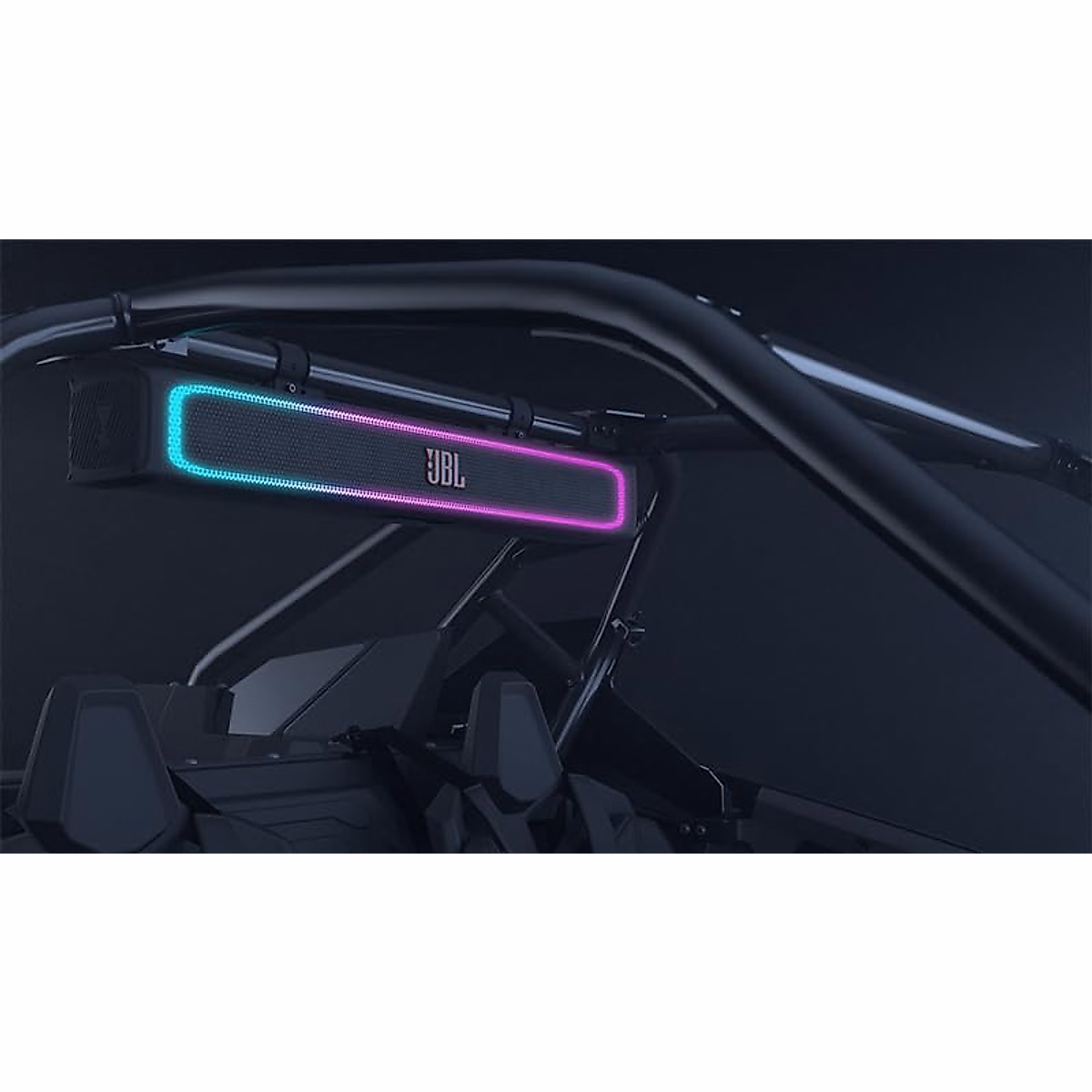 JBL RallyBar XL - 35" Bluetooth Universal Outdoor Vehicle Soundbar with Built-in 300w RMS Amplifier, LED Lights, IP66 Water & Dust Resistant, Black