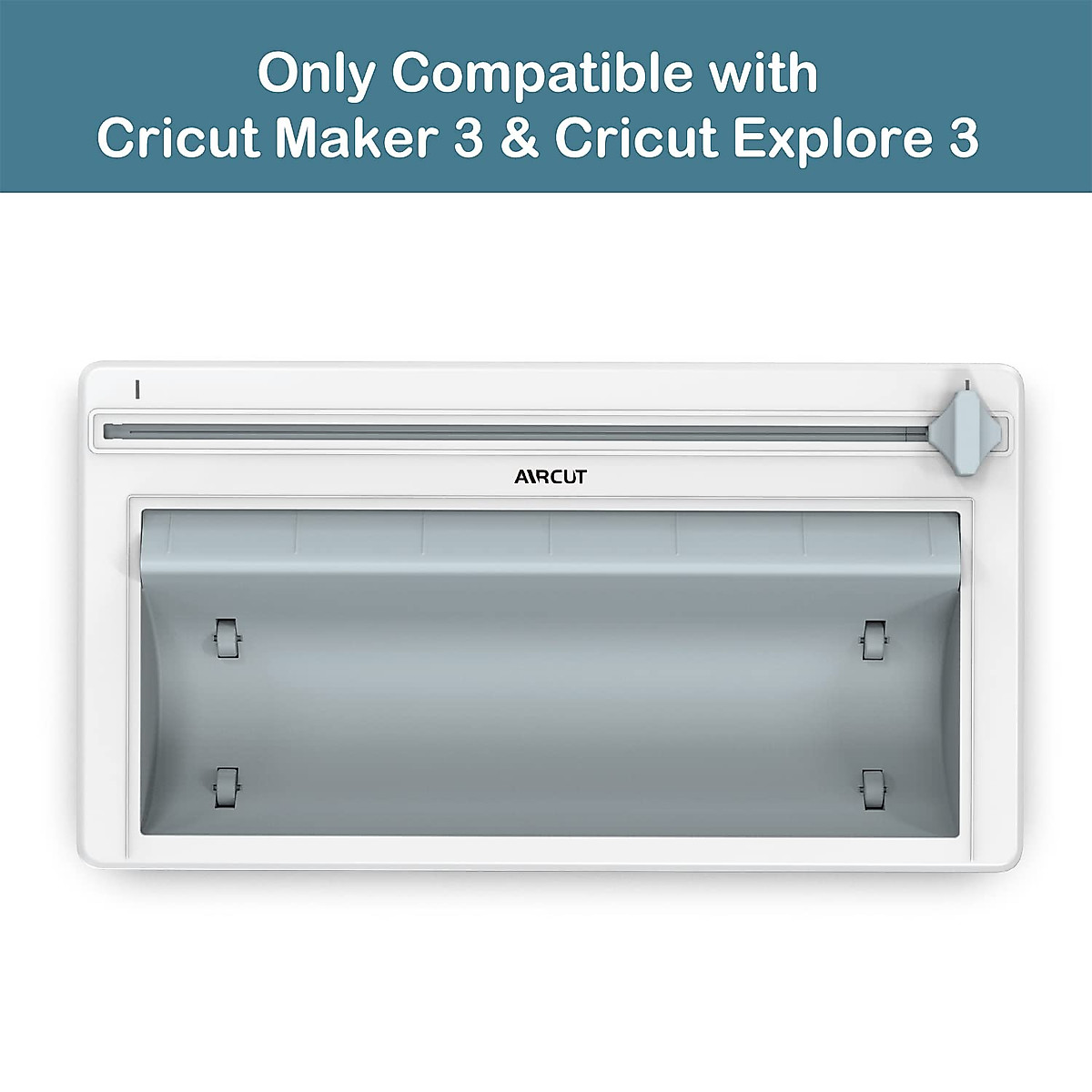 Roll Holder with Cutter Perfect for Smart Vinyl and Heat Transfer Iron On, Vinyl Roll Holder Compatible with Cricut Maker 3 and Explore 3