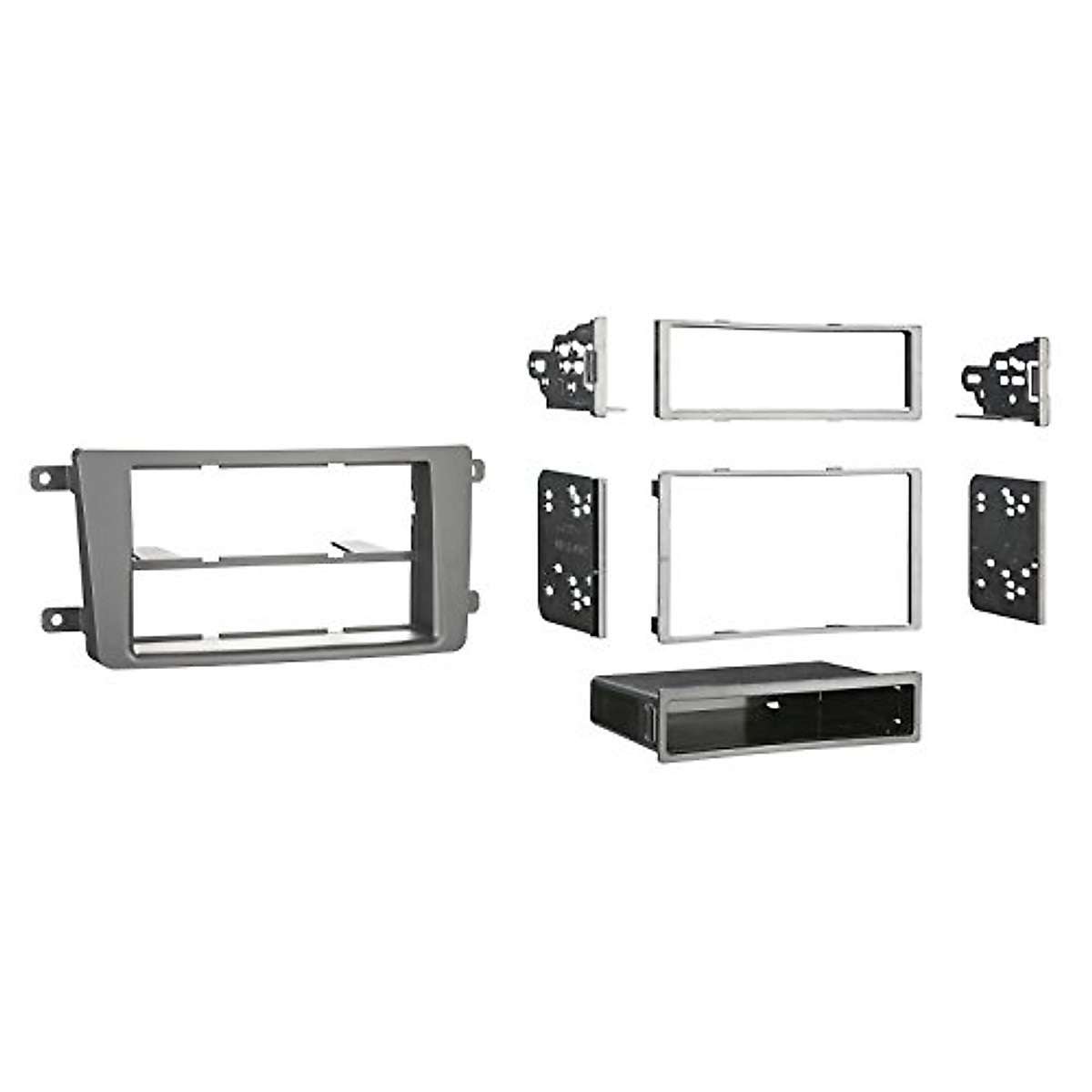 Metra 99-7516B Single DIN/Double DIN Installation Dash Kit for 2007-2009 Mazda CX9 (Black) & Metra Electronics 40-HD10 Factory Antenna Cable to Aftermarket Radio Receivers