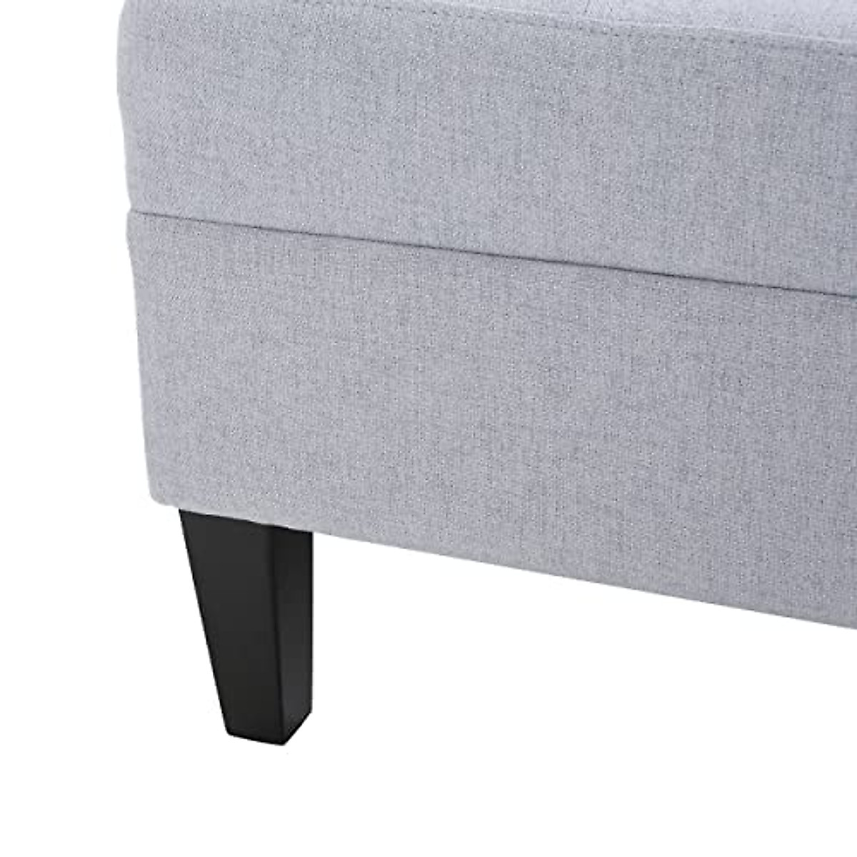 Christopher Knight Home Zahra Ottoman, Light Grey