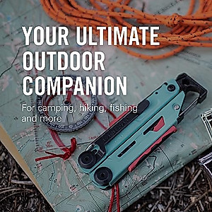 LEATHERMAN, Signal, 19-in-1 Multi-tool for Outdoors, Camping, Hiking, Fishing, Survival, Durable & Lightweight EDC, Made in the USA, Topographical Print