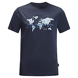 Jack Wolfskin Mens Jwp World T M, Night Blue, XXL
