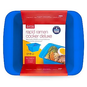 Rapid Ramen Cooker Deluxe | Microwave 2 Packs of Ramen in 3 Minutes | Perfect for Dorm, Small Kitchen, or Office | Dishwasher-Safe, Microwaveable, & BPA-Free