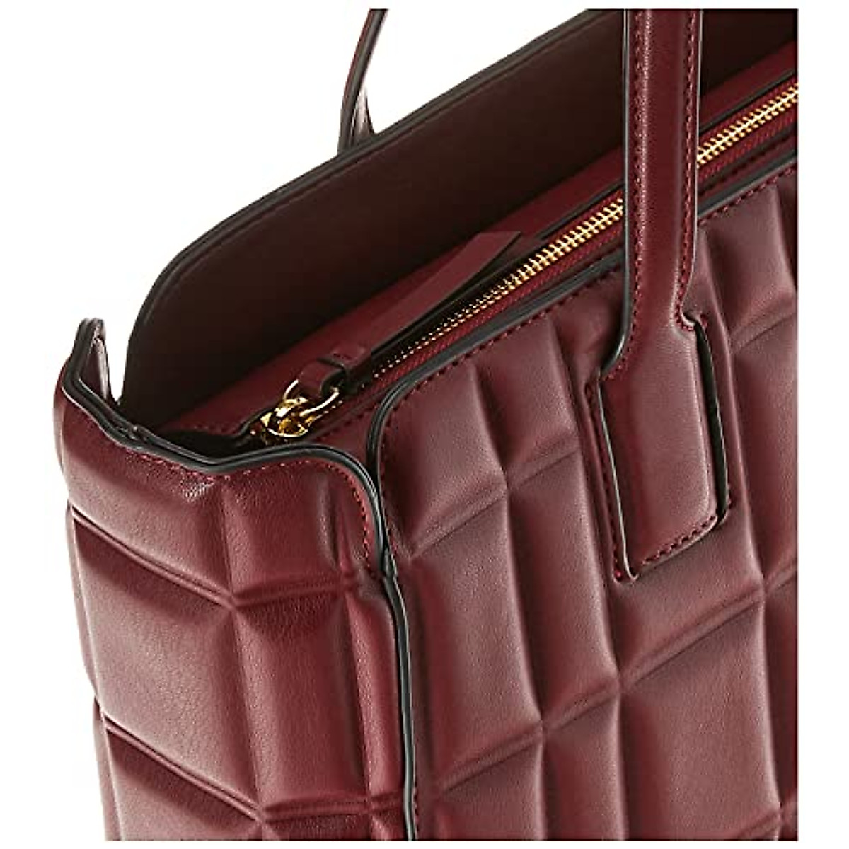 Calvin Klein Noa Top Zip Tote, Port Embossed Grid