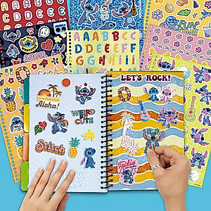 Fashion Angels Disney Stitch Sticker Book, Includes 1,000+ Stickers & Collector Pages, Disney Lilo and Stitch Stickers, Ideal for Accessorizing Kids Notebooks & More
