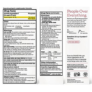 Genexa Infants’ Acetaminophen Oral Suspension | for Babies | Temporarily Relieves Pain and Fever Symptoms | 160 mg per 5 mL | Organic Blueberry Flavor | 2 Fluid Ounces