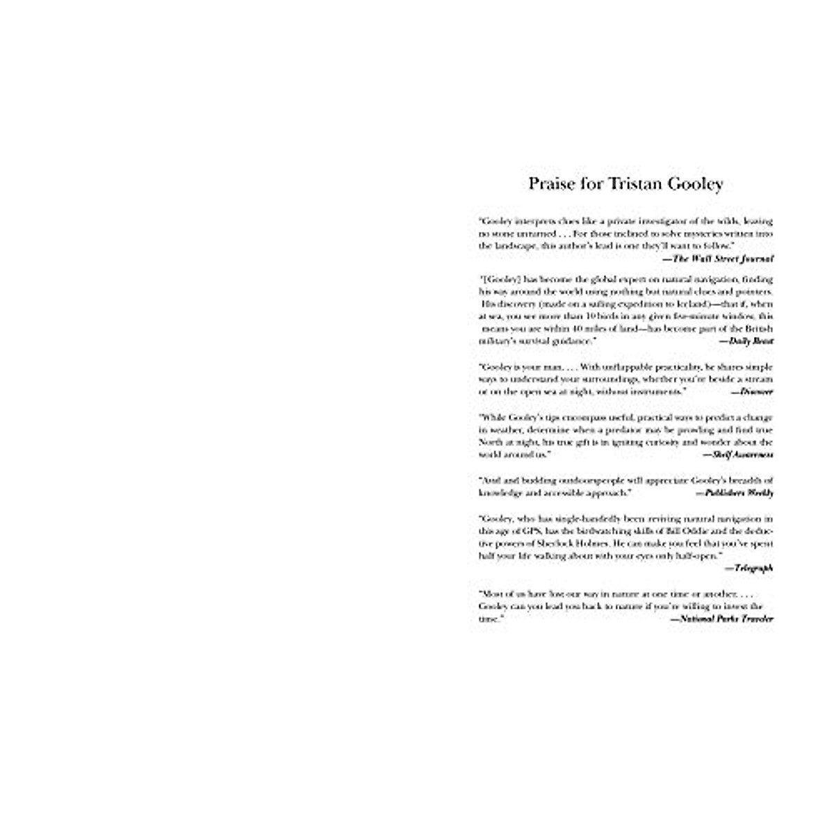 The Tristan Gooley Collection: How to Read Nature, How to Read Water, and The Natural Navigator (Natural Navigation)