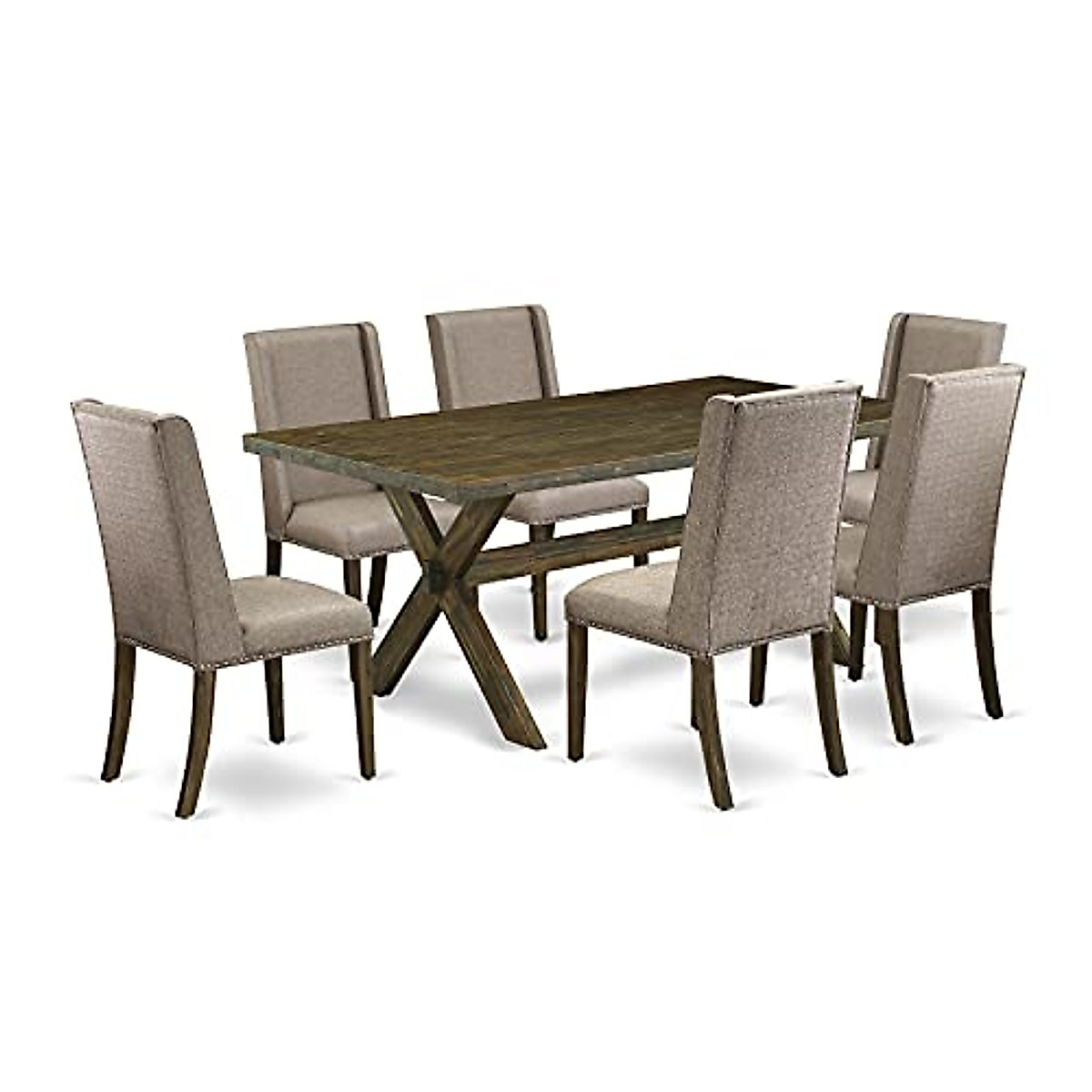 East West Furniture X777FL716-7, Regular