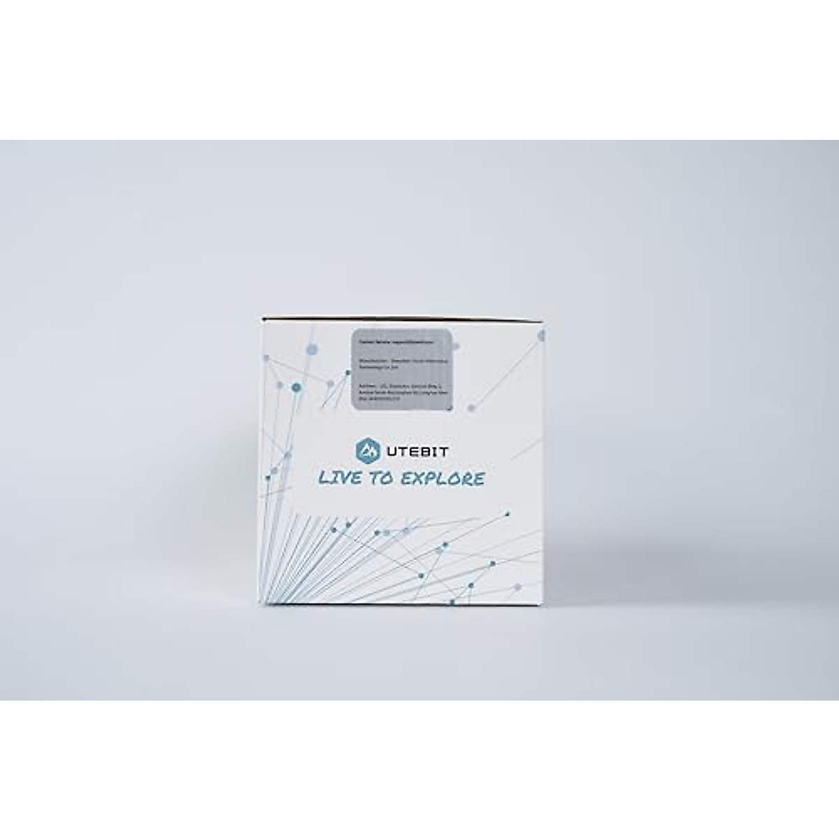 UTEBIT Solar Motion Sensor Flood Light, 4 Heads LED Security Lights, IP65 Waterproof Outdoor Wall Light, 3000LM Snowflake Lights, USB Chargeable 3 Modes Garden Yard Solar Lights for Outside