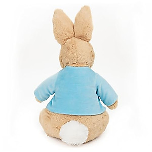 GUND Beatrix Potter Classic Peter Rabbit in Blue Coat Deluxe Soft Plush Stuffed Animal Bunny, Brown, 11”