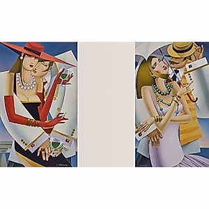 Meet'n'Green - diptych with 2 of single paintworks (Meeting + Green Wine)