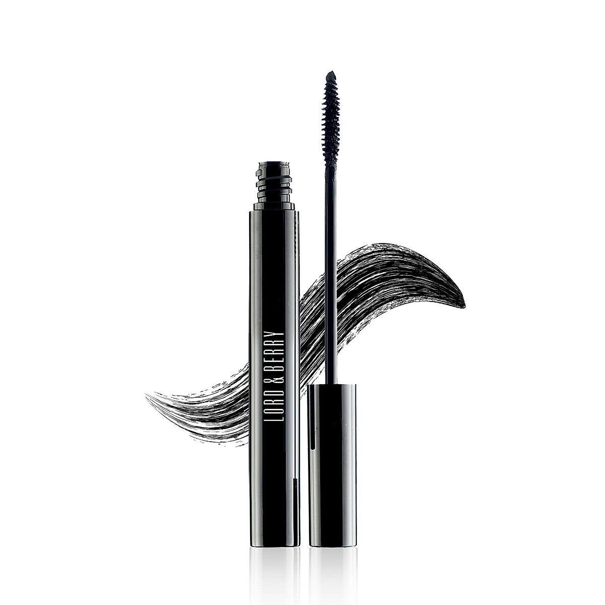 Lord & Berry Back in Black Liquid Lightweight Lash Mascara Black for Volume and Length, Long Lasting Moisture, Great For Short Lashes Eye Makeup, Cruelty Free, 0.6 oz, Deep Black