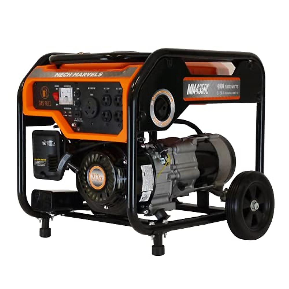 Mech Marvels MM4350C Portable Generator, Orange