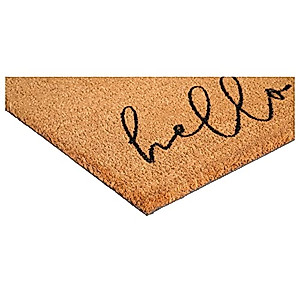 Calloway Mills Wildflower Bouquet Doormat, (Tan/Black, 17" x 29" x 0.60")