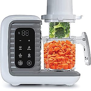 Children of Design 8 in 1 Smart Baby Food Maker & Processor, Steamer, Blender, Cooker, Masher, Puree, Formula & Bottle Warmer Prep System