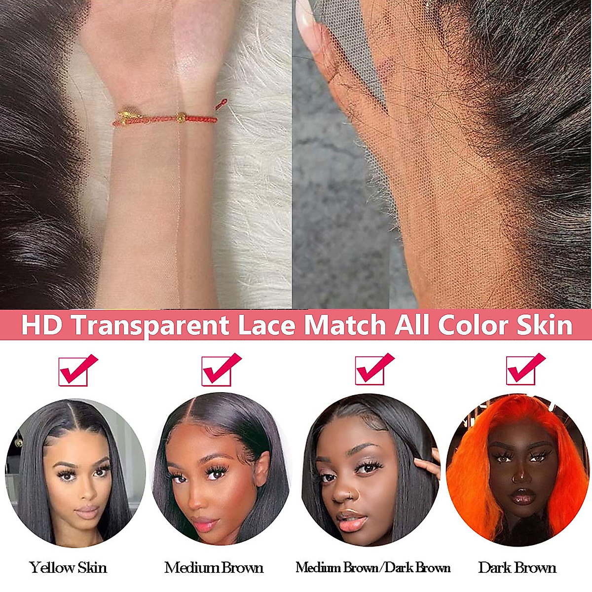 ALIPOP Body Wave Full 360 Lace front Wigs Human Hair Pre Plucked,20 Inch 180% Density Hd Transparent 360 Lace Frontal Wigs Human Hair Wigs for Black Women With BabyHair Can Make Ponytail and Buns