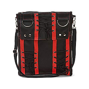 Red Corset Bag Purse Goth Vamp Rockabilly Punk Deathrock Anime Cosplay