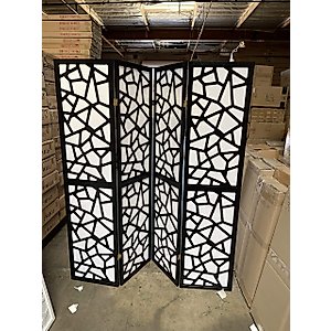 Square Furniture GYANO Design 3 to 10 Panel (Black, 4)