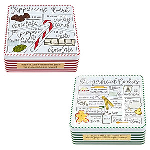 Mud Pie Baking Set, 6" x 6", Peppermint Bark