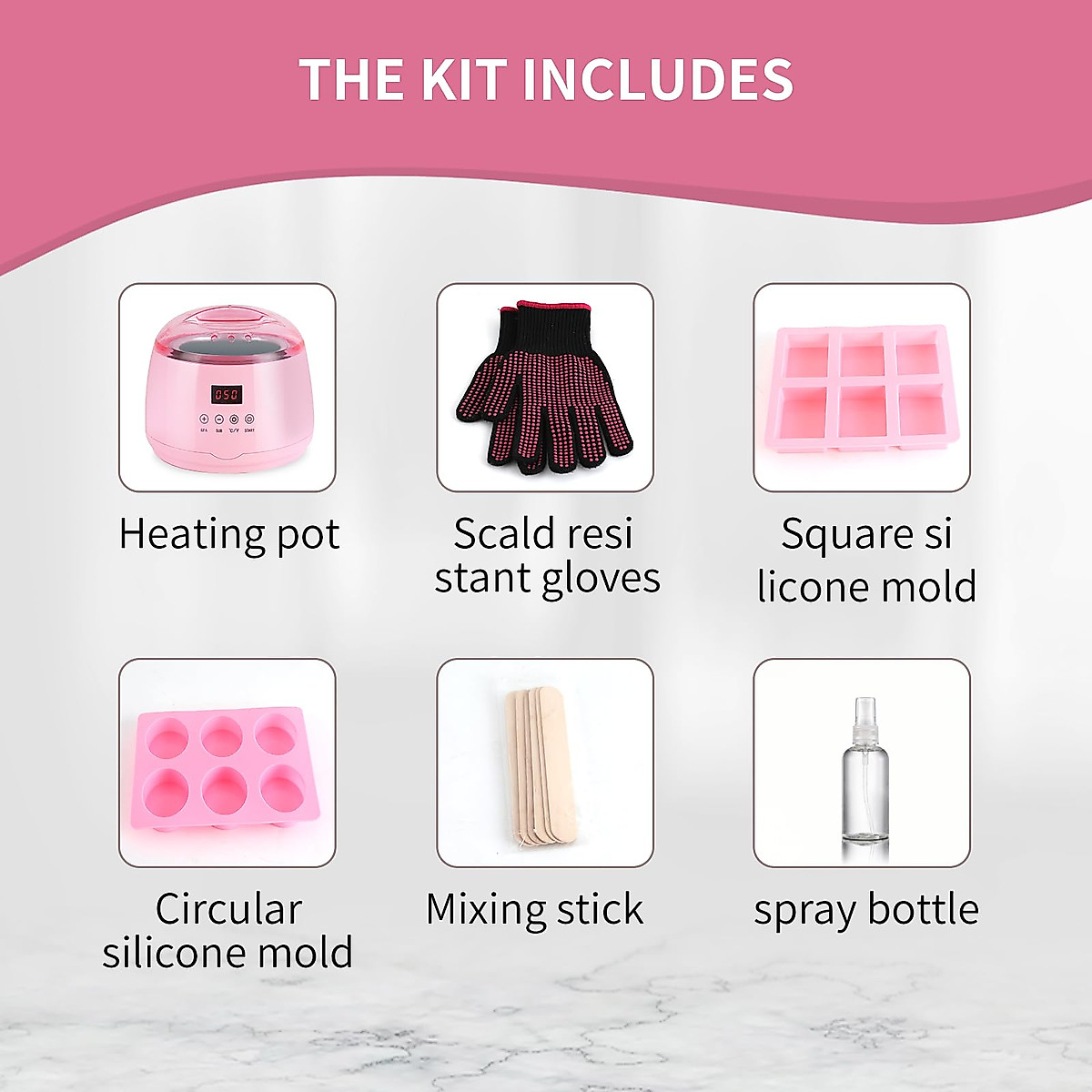 Soap Making Supplies, Soap Base Melter,DIY Soap Making Kit, Soap Making Kit with Constant Temperature Control Melter, Silicon Mold for Adults Beginners