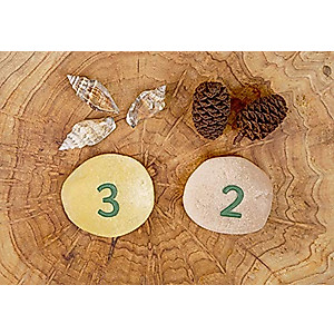 Yellow Door YD-11 Number Pebbles, Kindergarten Grade to 3 Grade, 5" H, 3" L, 3" W