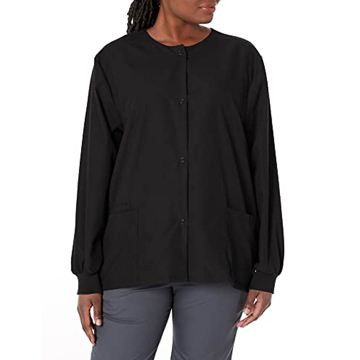 Just Love Womens Solid Jacket 4501-BLK-XL Black