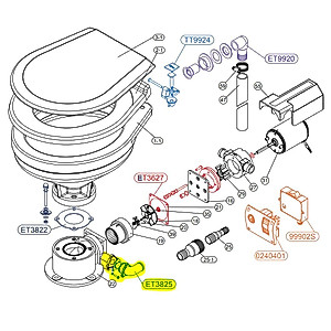 Five Oceans TMC Replacement Marine Electric Marine Toilet Wastewater Centrifugal Impeller for Boats, FO4340