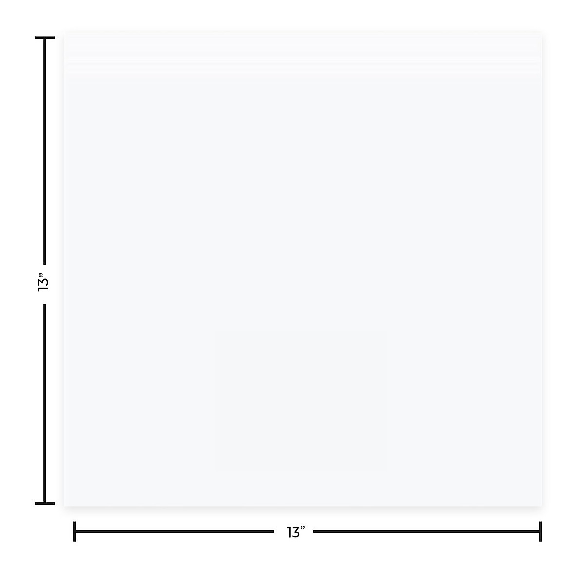 Zip Bag 13x13" 2mil Clear 10pc
