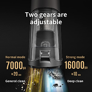 AutoBot Car Vacuum, VX 16,000Pa Handheld Vacuum Cleaner with Powerful Suction, Mini Hand Vacuum with 30 Mins Runtime & 100 ML Dustcup, Portable Hand Held Vacuum with Single Touch Empty