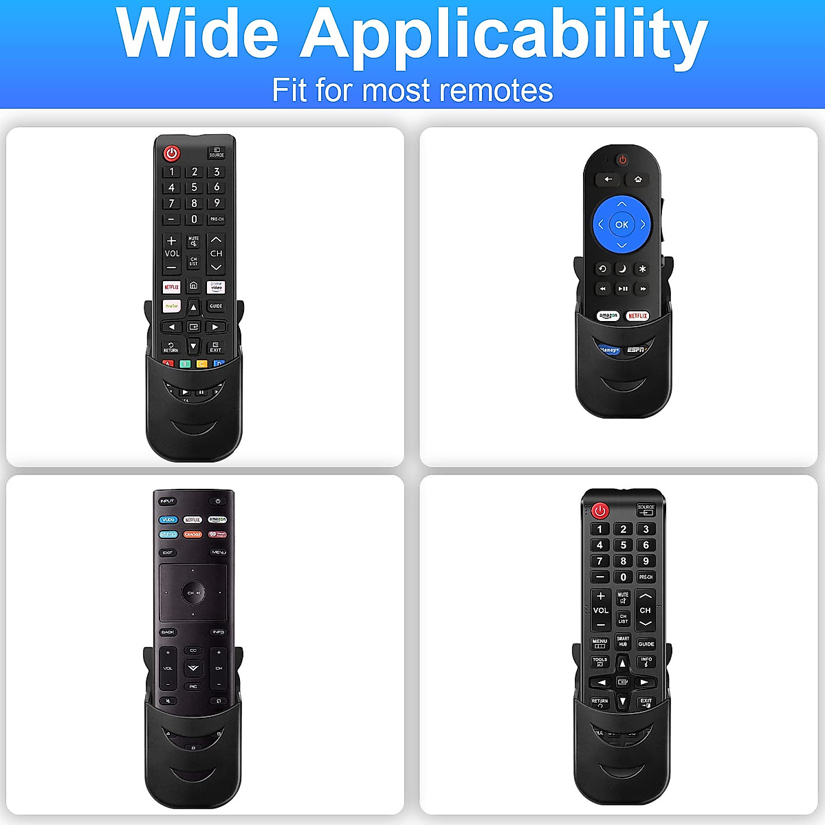 Universal TV Mount Kit for Onn, Sony, Westinghouse, Philips, Toshiba, Insignia - Includes M4, M5, M6, M8 TV Mounting Screws, Washers & Remote Holder