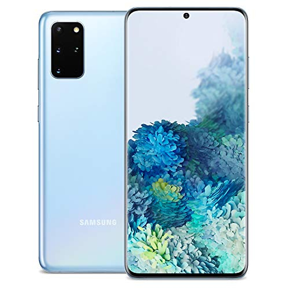 Samsung Galaxy S20+ 5G Factory Unlocked New Android Cell Phone US Version | 128GB of Storage | Fingerprint ID and Facial Recognition | Long-Lasting Battery | Cloud Blue