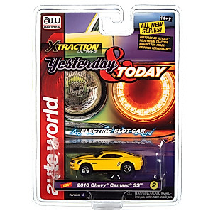 Auto World Xtraction 2010 Chevrolet Camaro (Yellow) HO Scale Slot Car