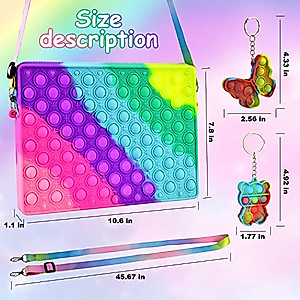 Pop Purse Toys for Girls, Pop Purse for Girls Shoulder Bag, Handbag Easter Gifts for Kids,Relief Stress Sensory Toy Crossbody, Party Birthday Gifts for Kids