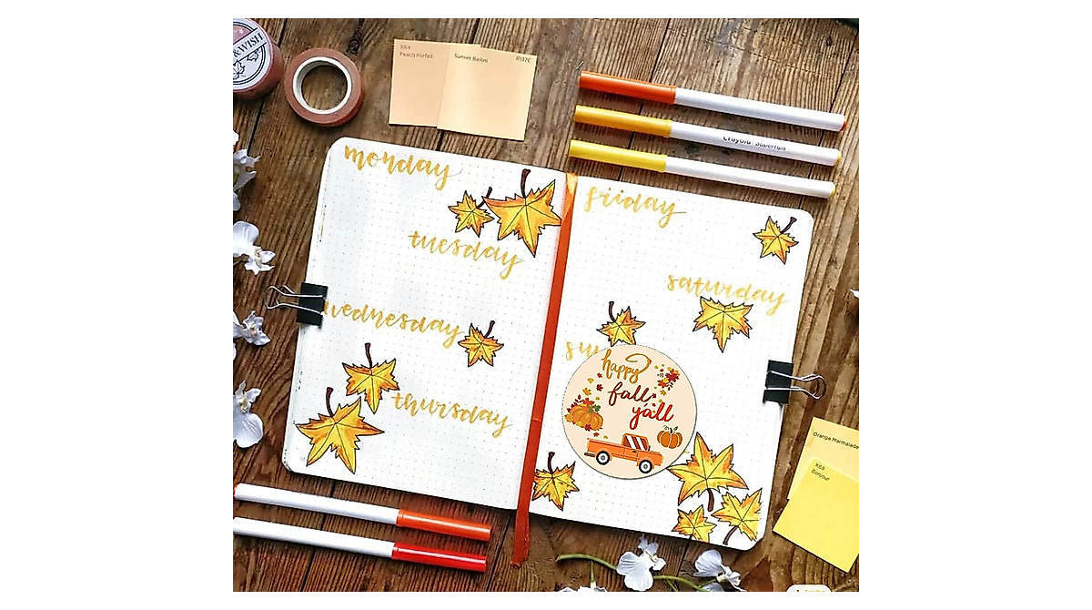 Happy Fall Y'all Stickers | Thanksgiving Autumn Labels