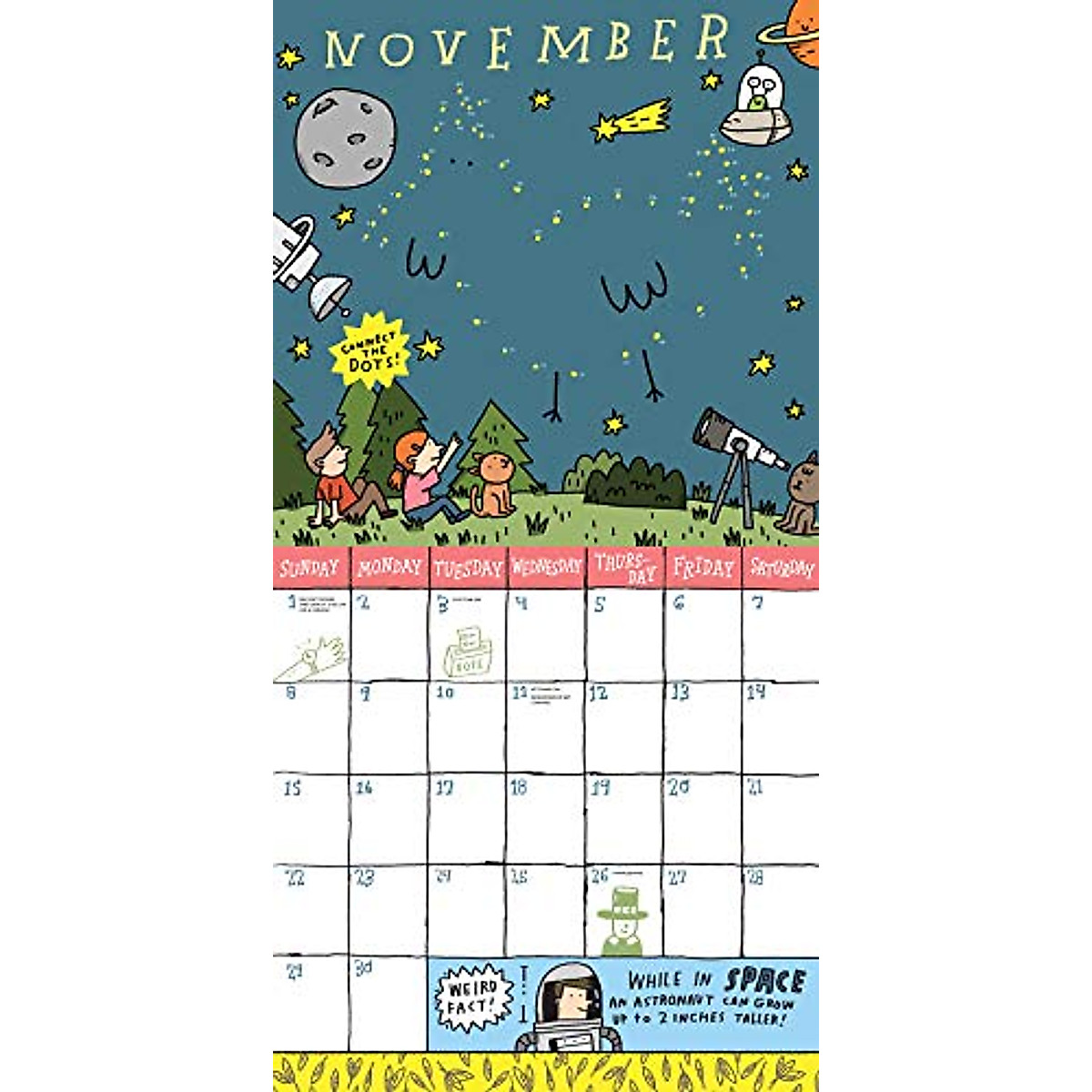 Kid's Awesome Activity Wall Calendar 2020