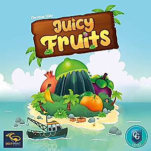 Capstone Games: Juicy Fruits, Strategy Board Game, Quick and Easy Game, Grow Delicious Fruit in Paradise 1 to 4 Players, 20 to 50 Minute Play Time, Ages 8 and Up