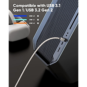 Snowkids 16Ft Link Cable [for Oculus Quest 2/Pico 4] VR Accessories PC Steam, High Speed Data Transfer Cord, USB 3.0 to USB C Cable for VR Headset Gaming