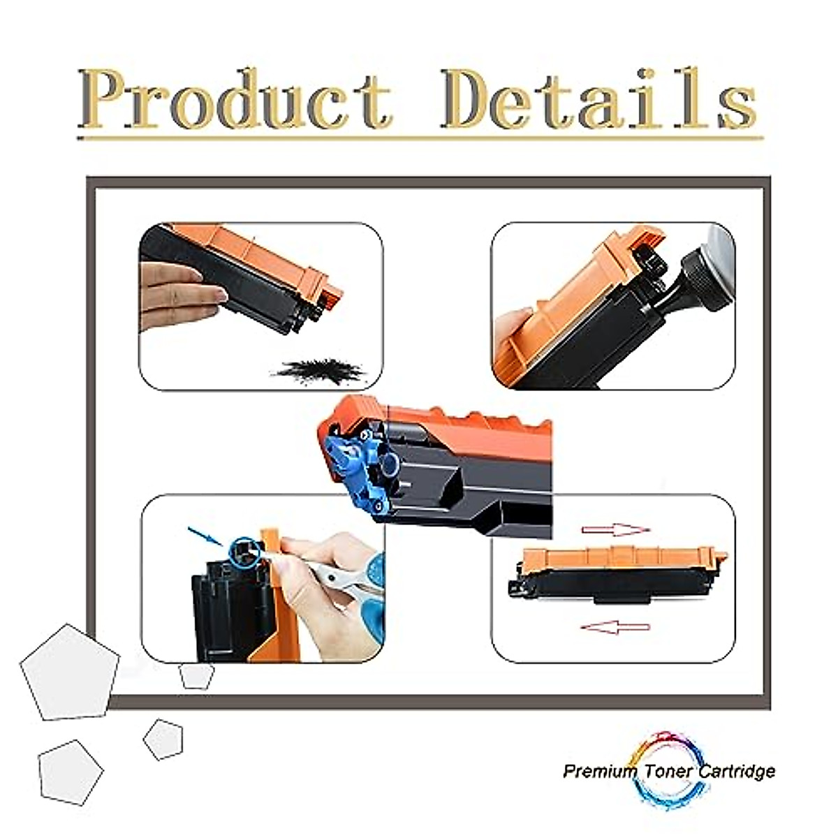 TN227 Compatible Toner Cartridge Replacement for Brother TN-227 BK C M Y to Use with DCP-L3510CDW DCP-L3550CDW MFC-L3750 L3750CDW HL-L3210CW Printer 1 Magenta