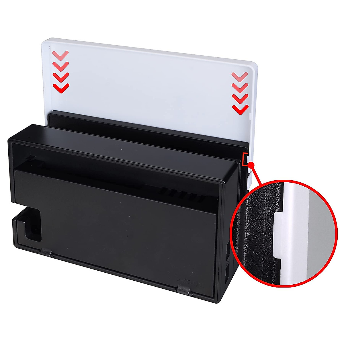 PlayVital The Great Wave Custom Dock Cover for Nintendo Switch, Dust Anti Scratch PC Hard Faceplate Shell Cover for Nintendo Switch Charging Dock - Dock NOT Included