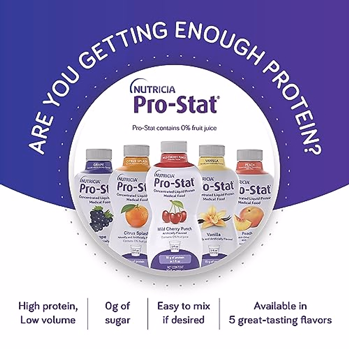 Pro-Stat Concentrated Liquid Protein Medical Food - Citrus Splash Flavor, 30 Fl Oz Bottle