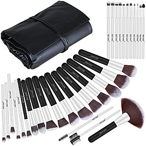 Refand Makeup Brushes 31 Piece Professional Makeup Brush Set Premium Kabuki Foundation Blending Brush Face Powder Blush Concealers Eye Shadows Make Up Brushes Kit with PU Leather Case