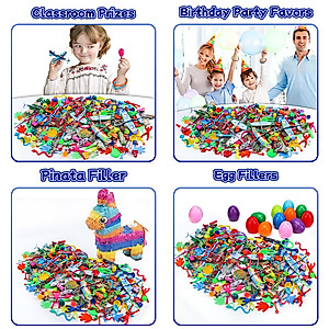 Amy&Benton 200PCS Goodie Bag Fillers Party Favors for Kids Birthday Pinata Filler Toy Assortment Prizes for Kids Classroom Rewards