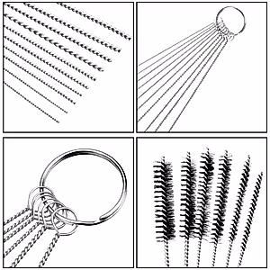 DIY Crafts 17 Pc HVLP Spray Gun Cleaning Maintenance Kit Brush Wire Lubricant Cleaner Spray Gun Cleaning Set for HVLP Gravity, Suction, Detail Paint Guns, Airbrush (Design No # 3, Maintenance Kit)