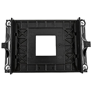 TT Racing for AMD CPU Fan Heatsink Mounting Bracket AM4,Socket Retention Mount for Hook-Type Air-Cooled or Partially Water-Cooled Radiators, Base for AM4 B350 X370 A320 X470 B1220 B240 (Black)