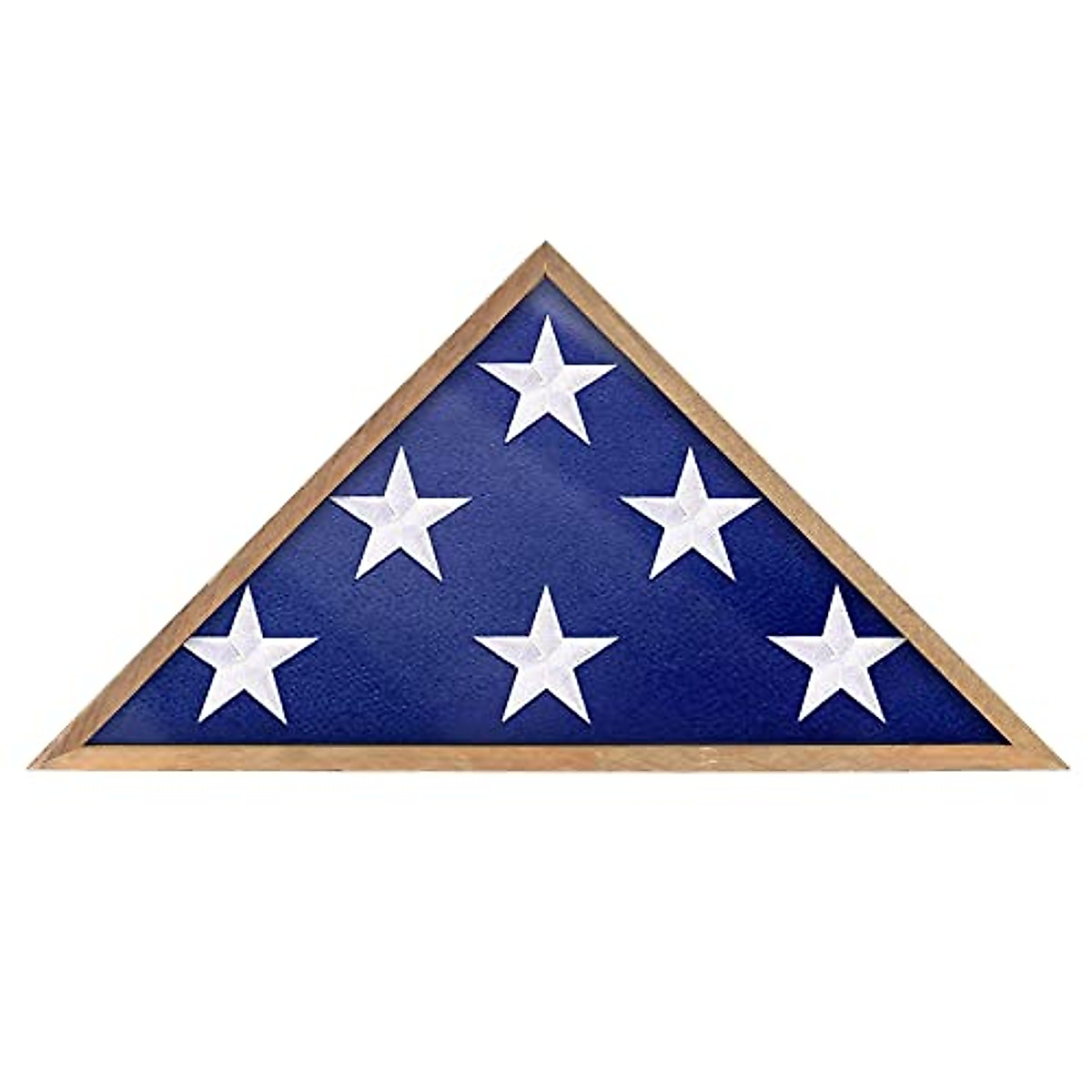 Robhomily Rustic Flag Display Case for Burial Flag, Reclaimed Wood Military Memorial Flag Display Case for 9.5 x 5 American Veteran Burial Flag , Burial Flag Box Display Case for Folded Flag and Medal