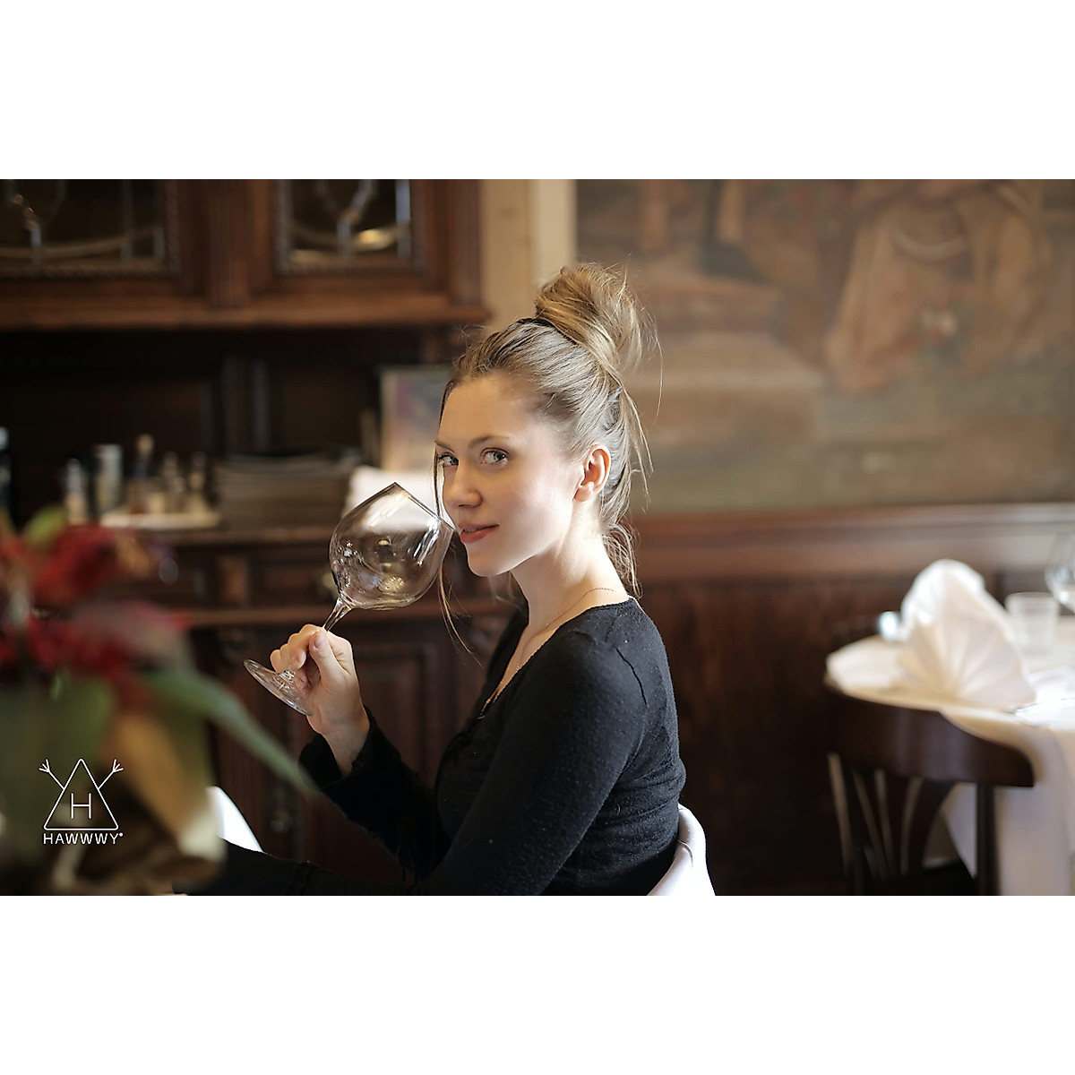 Hawwwy 12-piece Hair Bun Maker - Easy Fast Bun Tool, Short Long Thin Hair Women Girls Kids Toddler - Hair Accessories for Women - Brown Large (2 Donuts,2 Magic Snap & Roll, 4 Spin Pins)