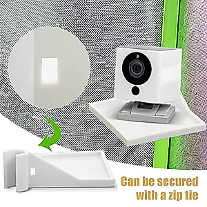4 Packs Grow Tent Corner Shelf Grow Tent Pole Shelf Versatile Grow Tent Accessories Mounting Grow Shelf Small Grow Tent Shelf, White (3.5In-16mm)