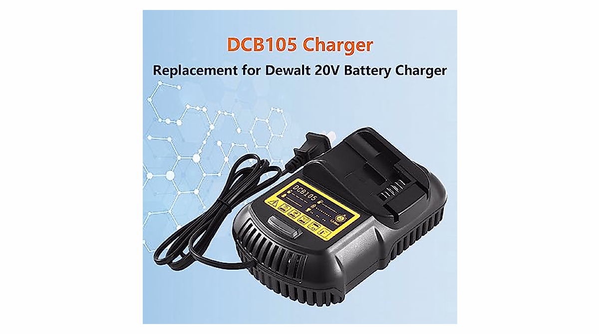 DCB105 Charger Compatible with Dewalt 12V/20V Battery DCB120 DCB127 ...