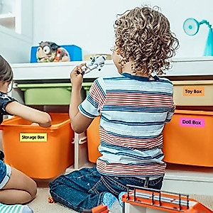 6 x Multi Color Fluorescent Label 12mm Replacement for Brother P Touch M Tape M-K231 M-KC31 M-KD31 M-KB31 M-KBL31 M-KP31 Work with Brother Ptouch PT-M95 PT-90 PT-70 PT-65 PT-85 Label Maker Refills